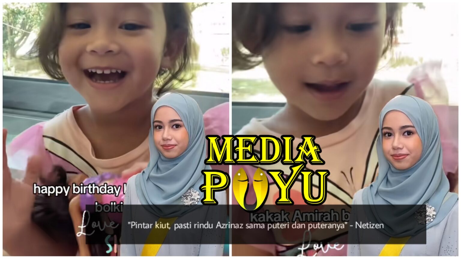 "Kakak Ameerah Bolkiah, happy birthday, miss you" - Anak Azrinaz Mazhar ...