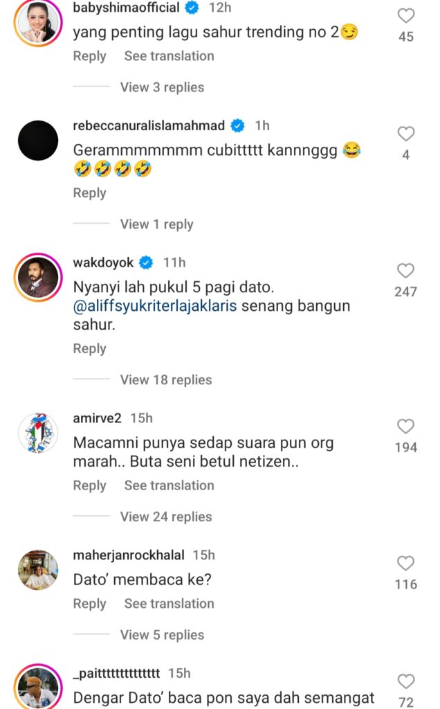 "Macam ni punya suara pun orang maarah, buuta seni betul netizen" - Netizen - Media Puyu