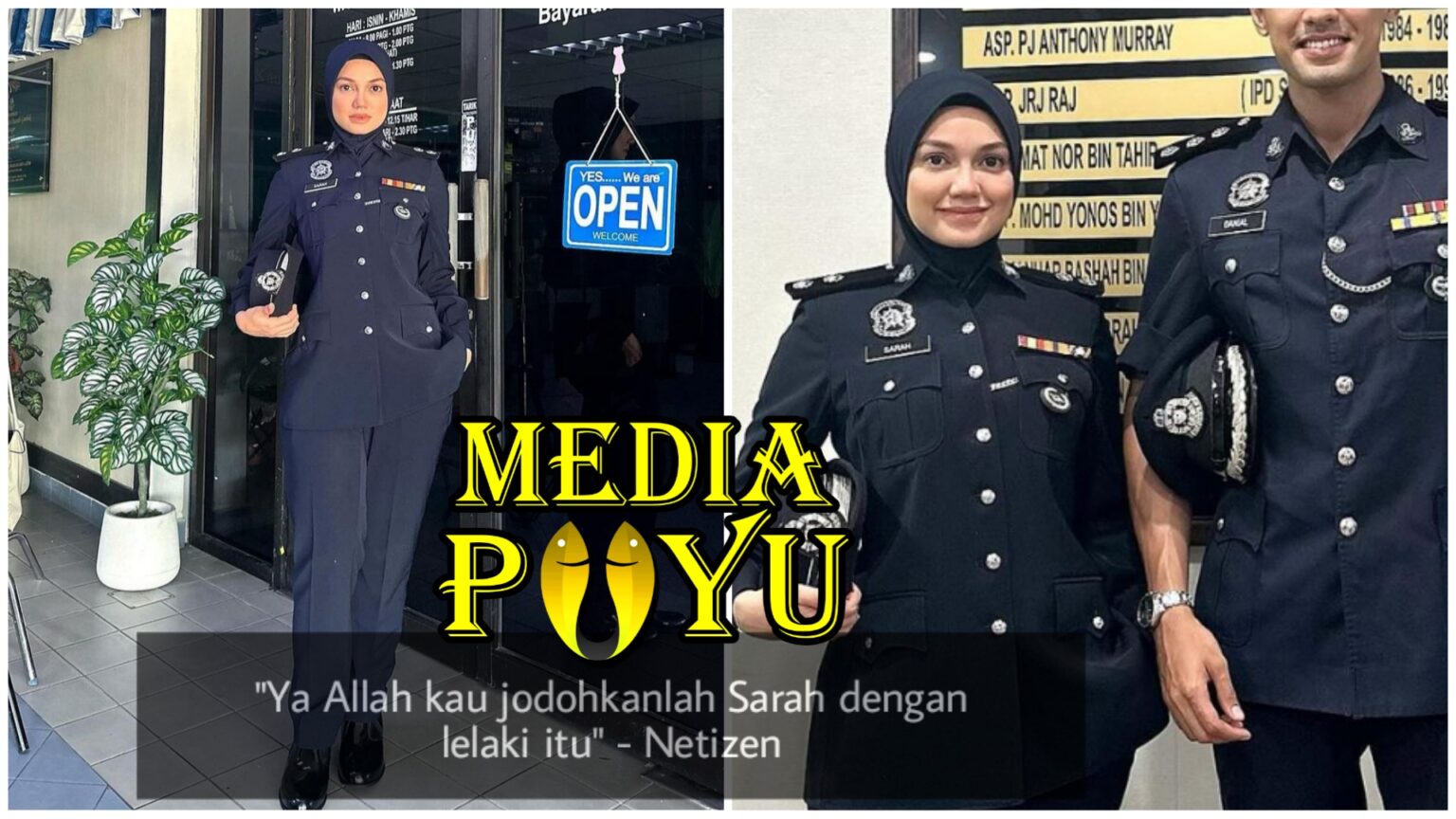 "Aku rasa Sarah sesuai dengan dia, mata sama2 bulat ada jodoh ni ...