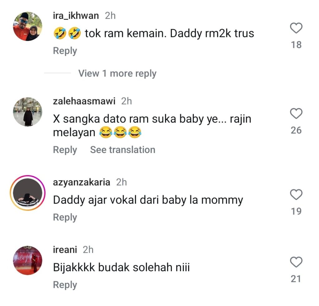 "Tok Ram kemain, sebut daddy RM2k terus" - Netizen - Media Puyu